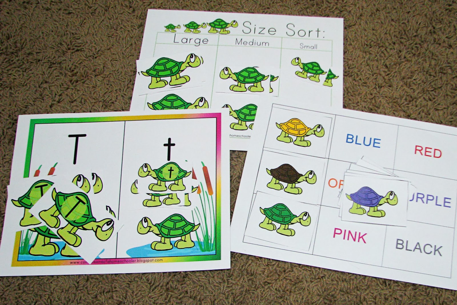 Mommy's Little Helper: Letter T/Turtles