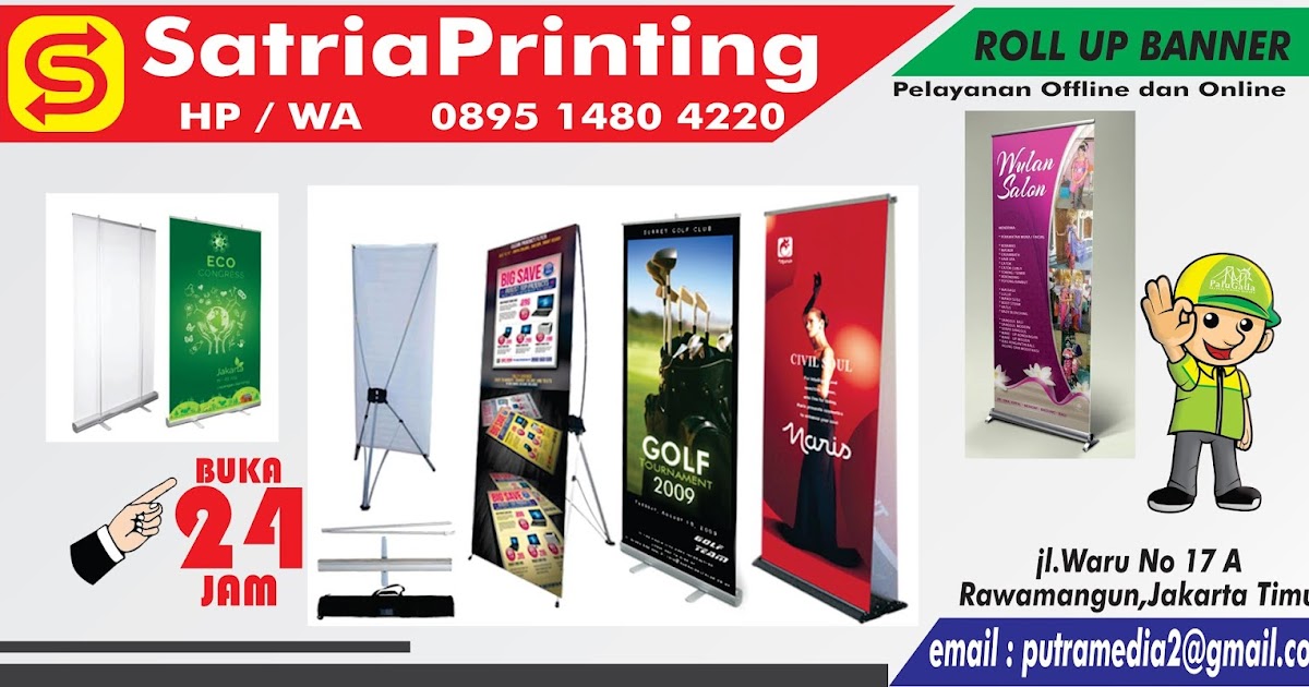 Aksesoris 65+ Cetak Roll Banner Jogja