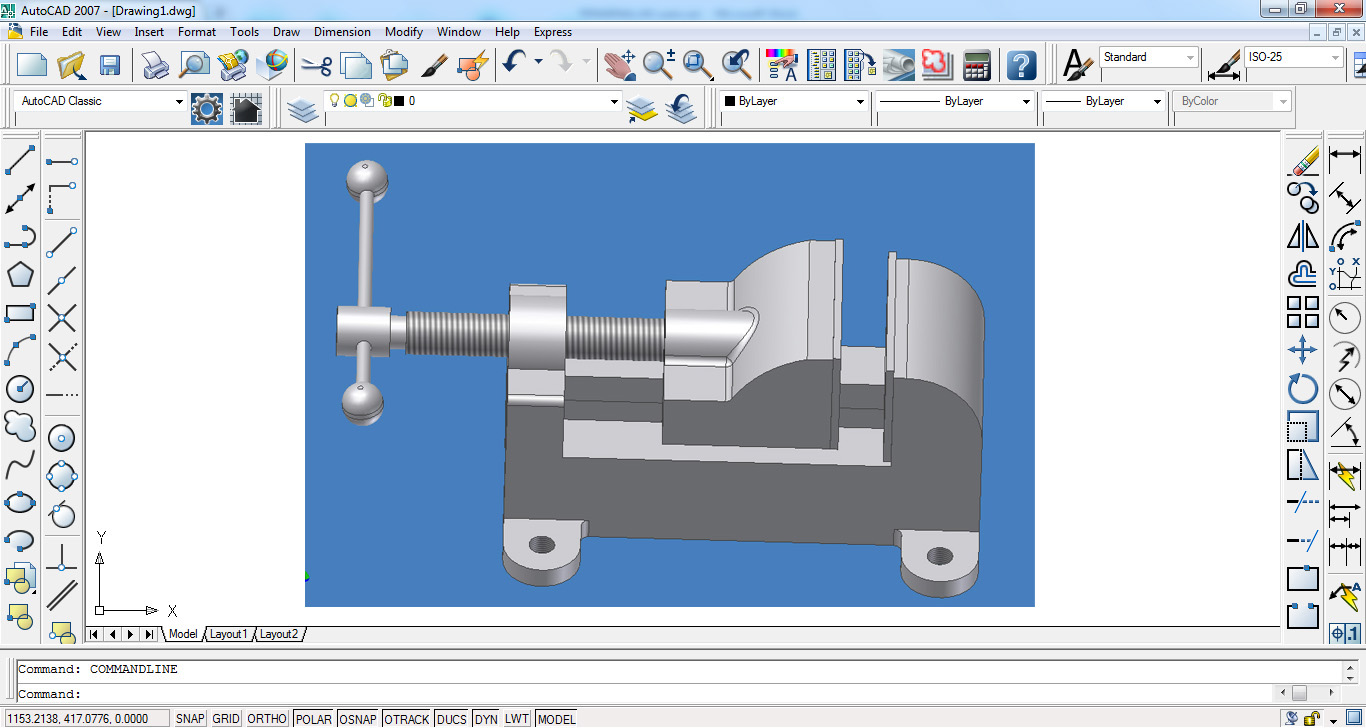 Menggambar Teknik : DRAWING MACHINE VISE