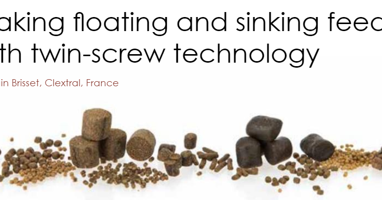 The Aquaculturists: Making floating and sinking feed with twin-screw ...