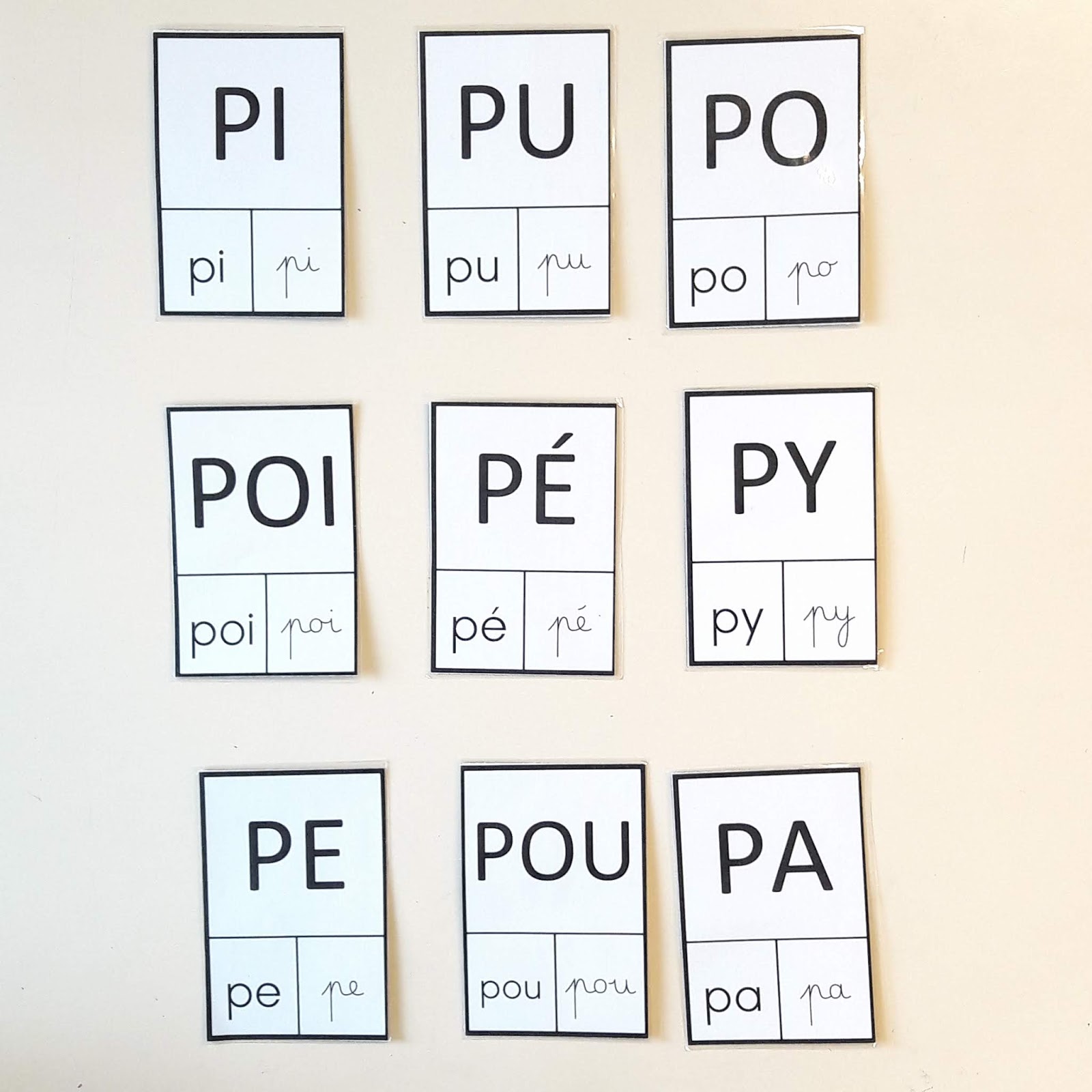 Le Journal de Chrys: MES CARTES SYLLABES