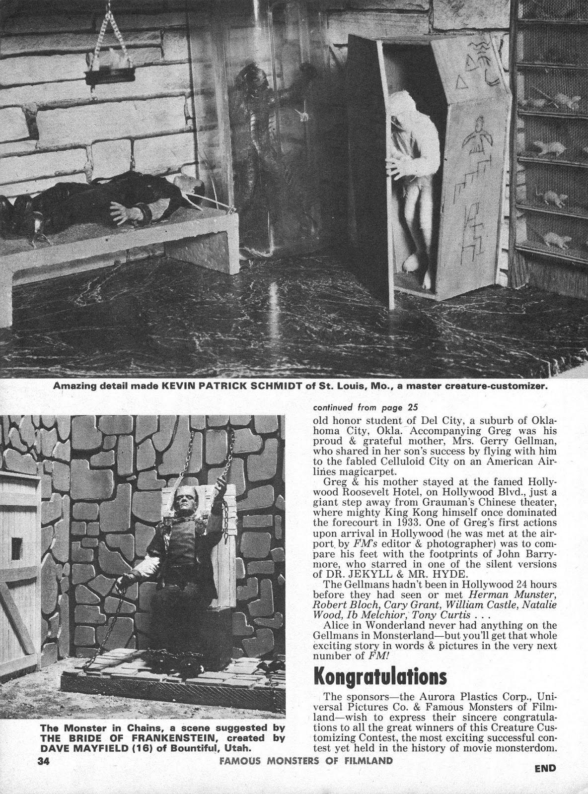 Master Monster Maker Model Kit Contest Of 1964
