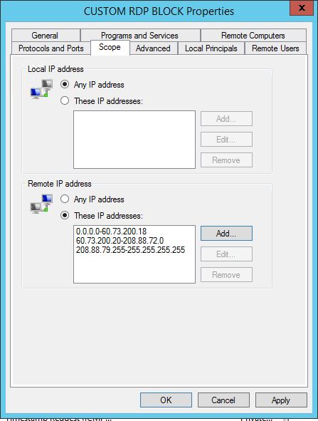 Restrict RDP Access by IP Address - NETWORKSTIP Networking CCNA,Centos,Ubuntu,Sql,