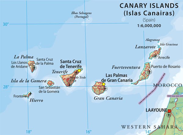 Canarian Islands Map