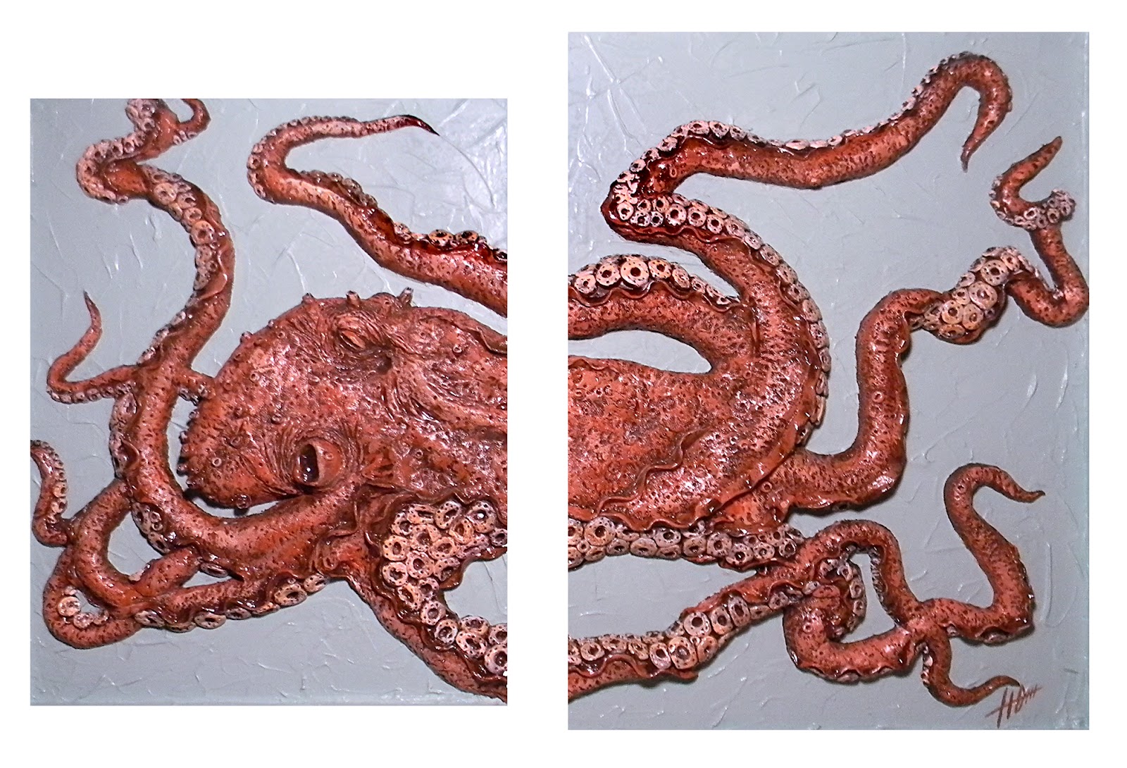 Henry Deibel III: Octopus Relief Diptych