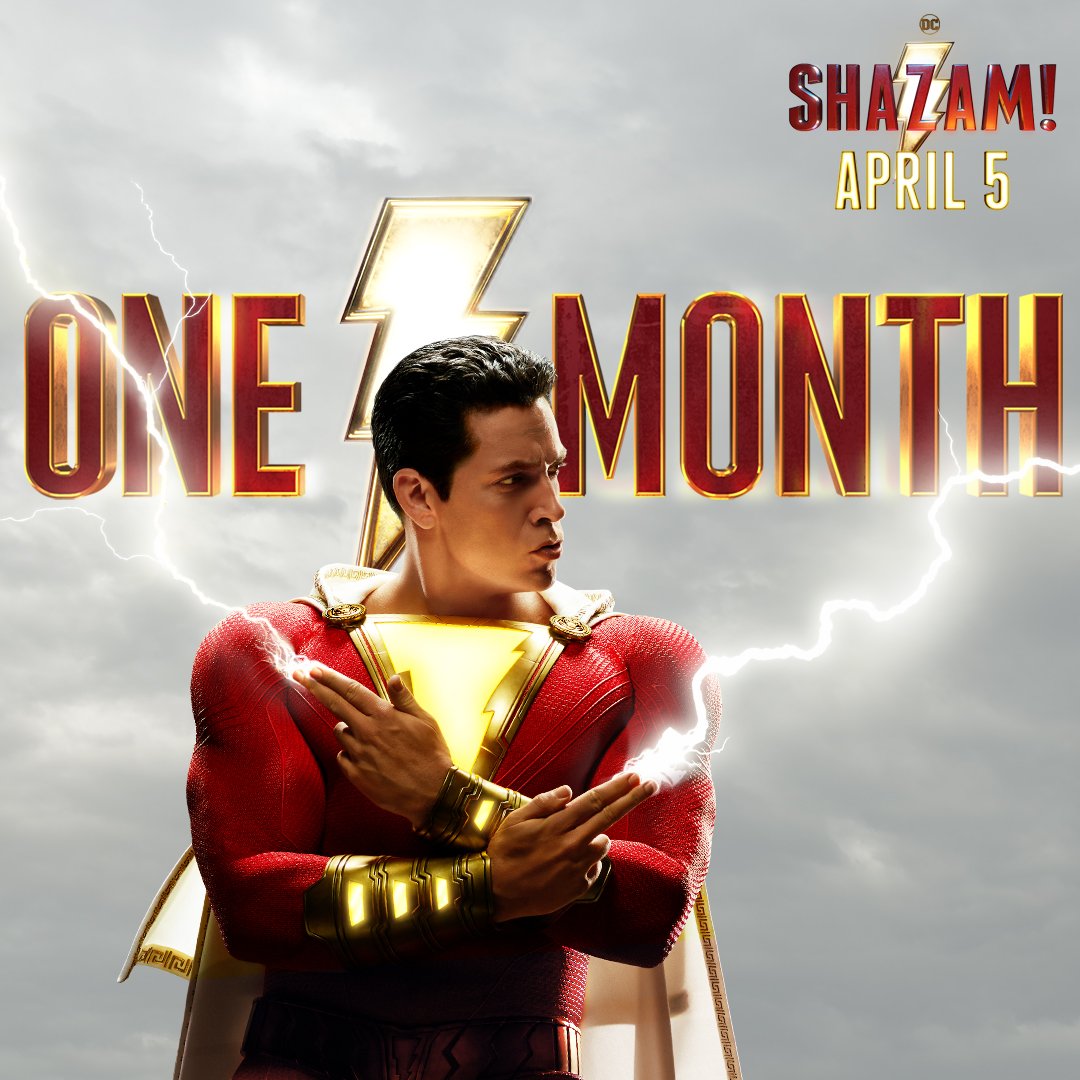 Shazam! | Billy Batson exibe poderes em pôster promocional - Quarto Nerd