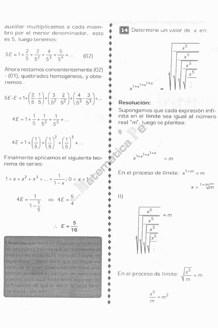 LEYES DE EXPONENTES PROBLEMAS RESUELTOS TIPO EXAMEN DE ADMISION A LA ...