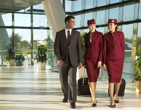 World stewardess Crews: The Airline: Qatar Airways