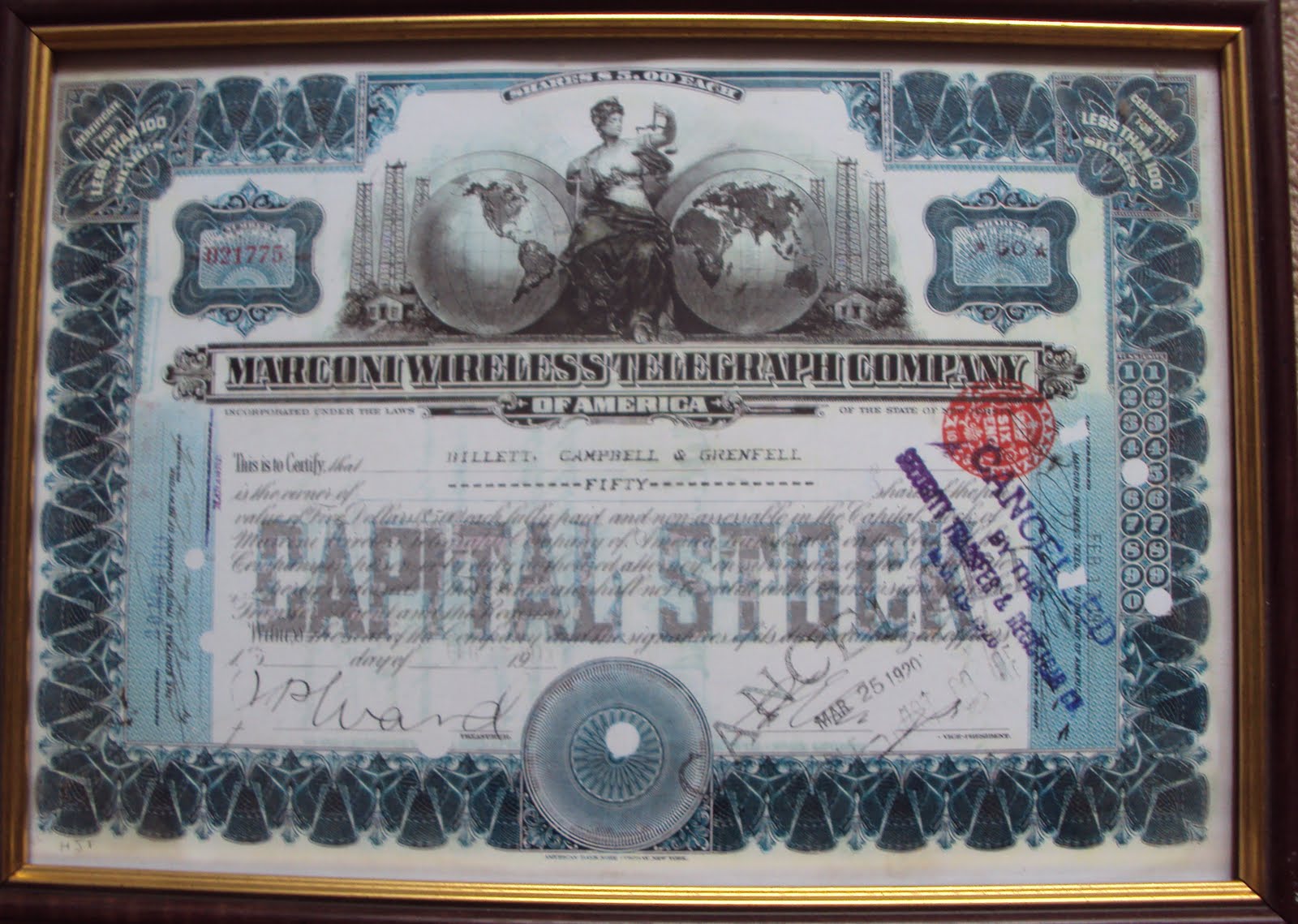 Price Drop Club: Auction 11: Old Share Certificates (Reproductions ...