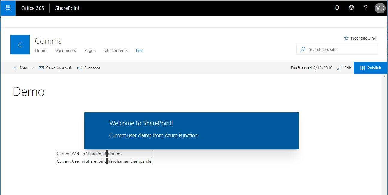 Vardhaman Deshpande: SPFx: Calling back to SharePoint from an AAD secured Azure Function on ...