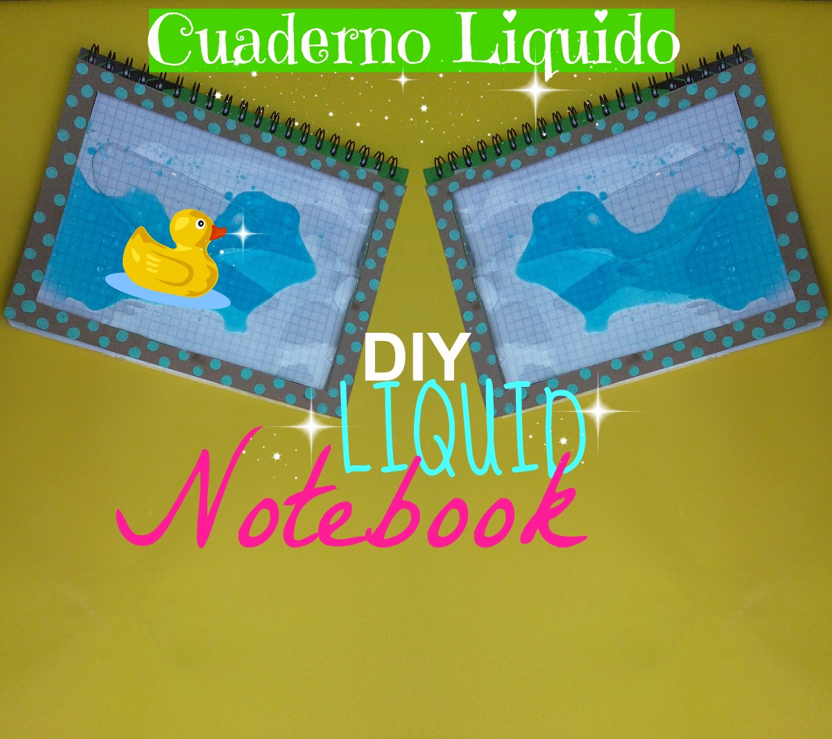 PaperCraftiin: LIQUID NOTEBOOK- CUADERNO LIQUIDO