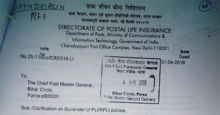 ALL INDIA POSTAL EMPLOYEES UNION - GDS (NFPE): CLARIFICATION ON ...