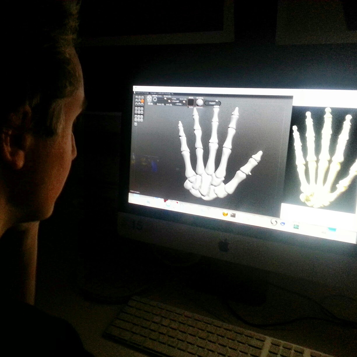 3D Graphics @ CCHS: Graham Adams woring on his "Bio-rendering" project ...