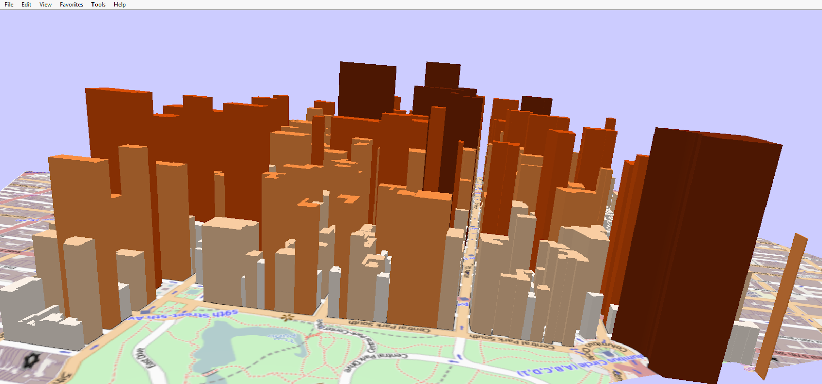 Open Source GIS Blog: 3D Visualization of Manhattan using QGIS Plugin