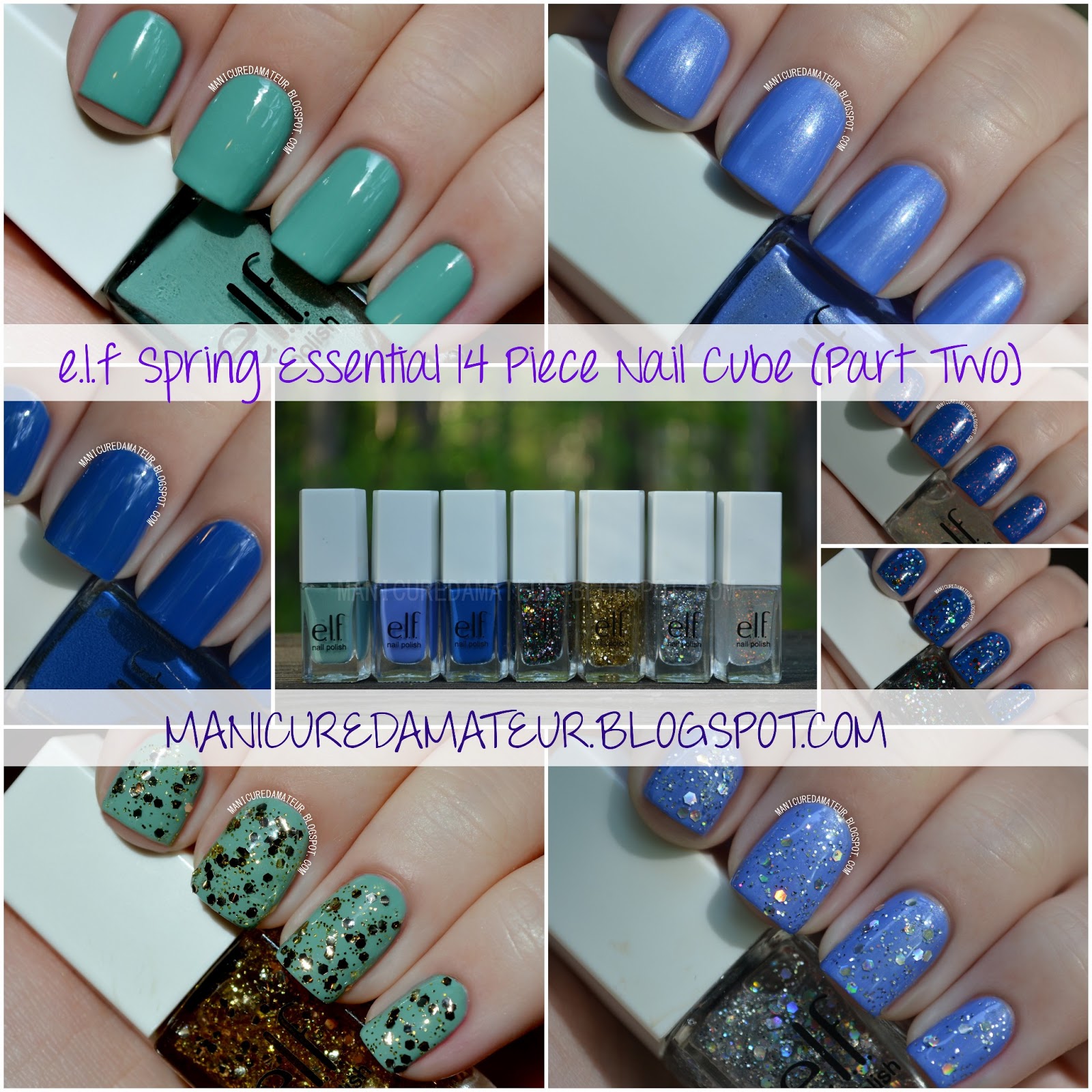 The Manicured Amateur: E.L.F Essential Spring 14 Piece Nail Cube Swatches and Review (Part Two)