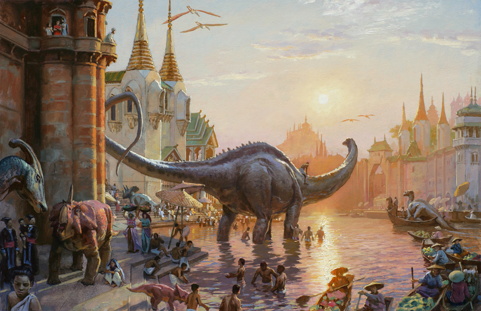 Gurney Journey: Dinotopia painting to be exhibited in Los Angeles
