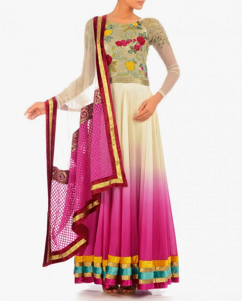 Designer Varun Bahl Sarees And Anarkali Maxi Dresses Collection - missy ...