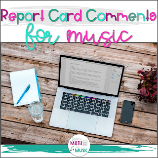 Music Report Card Comments