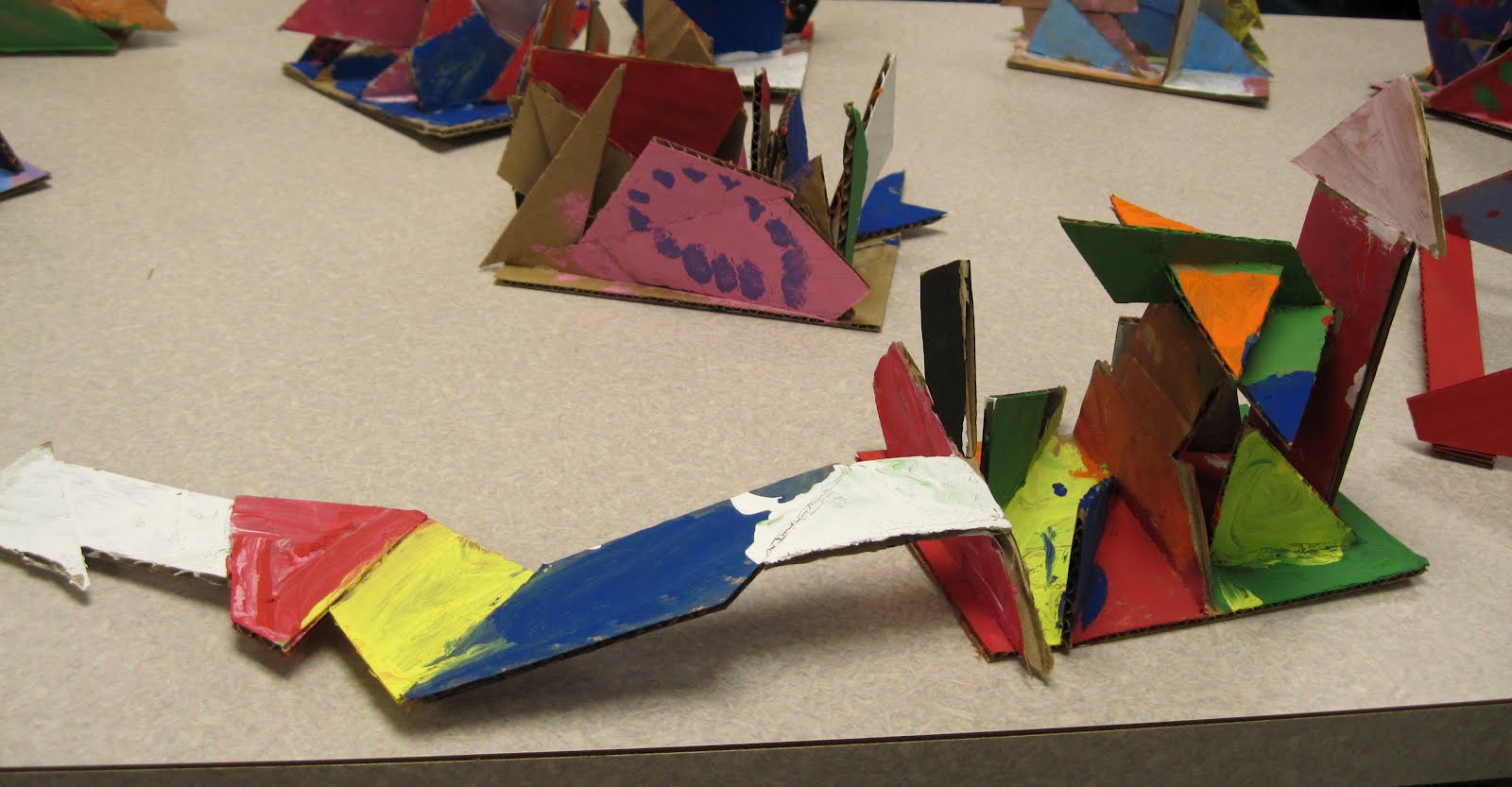 There's a Dragon in my Art Room: Cardboard Sculptures!