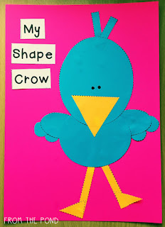 More 2D Shape Animal Crafts + A Fox Freebie! | From the Pond