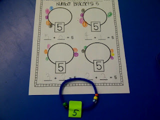 First Grade is a Treat!: Addition with Number Bracelets