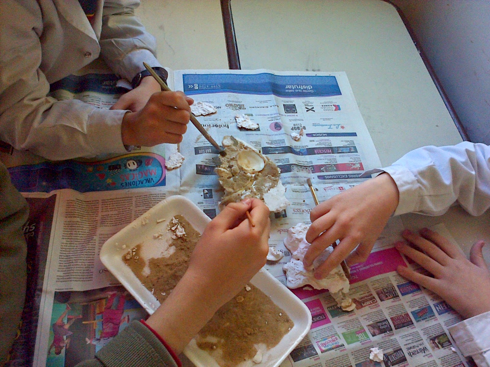 Expedición Aula Digital: Fósiles en el aula de 6to grado