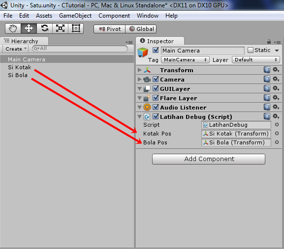 Unity C# Tutorial Indonesia : Basic 14 - Debug - Unity C# Tutorial Indonesia
