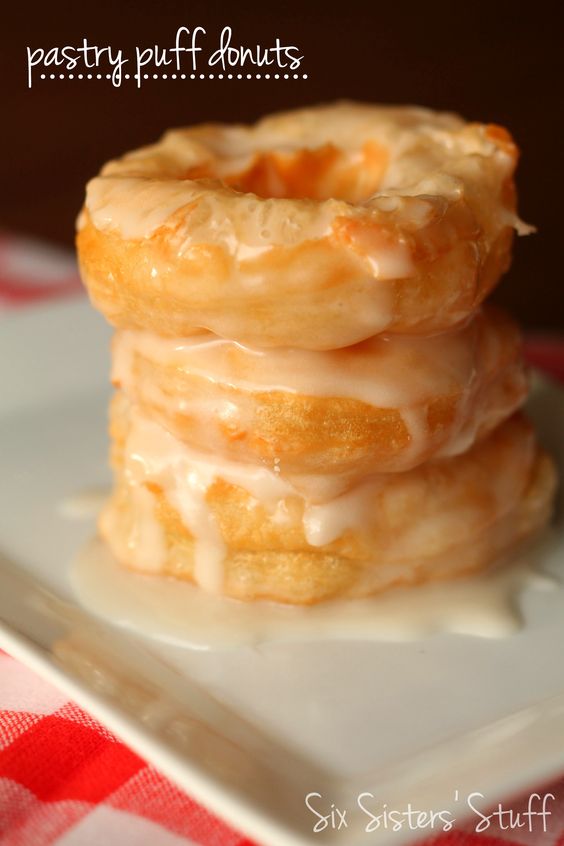 Puff Pastry Glazed Donuts - PodPoint