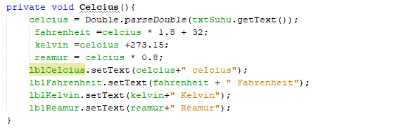 Cara membuat aplikasi konversi suhu menggunakan java GUI - Belajar Koding