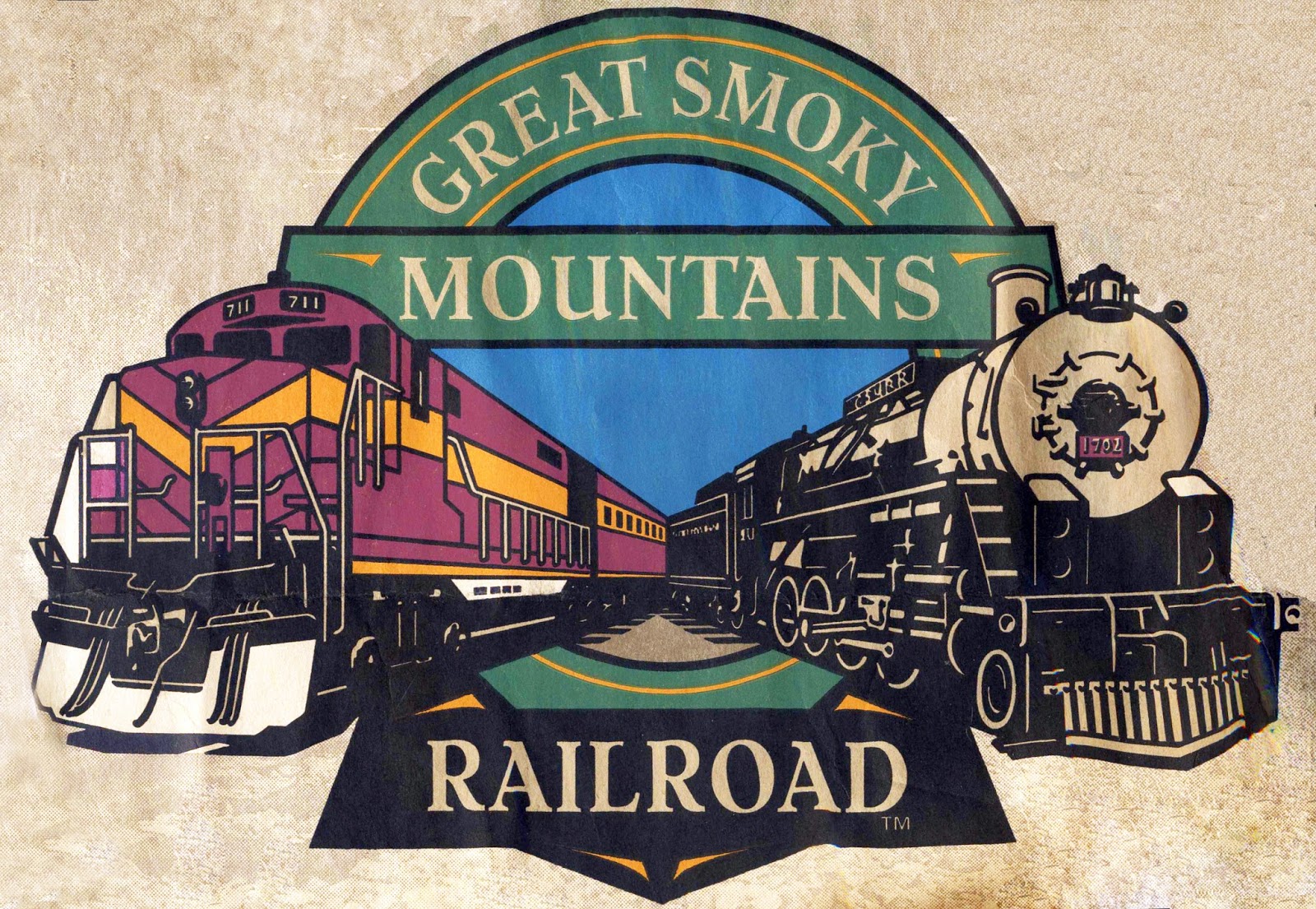 transpress nz: Great Smoky Mountains Railroad graphic
