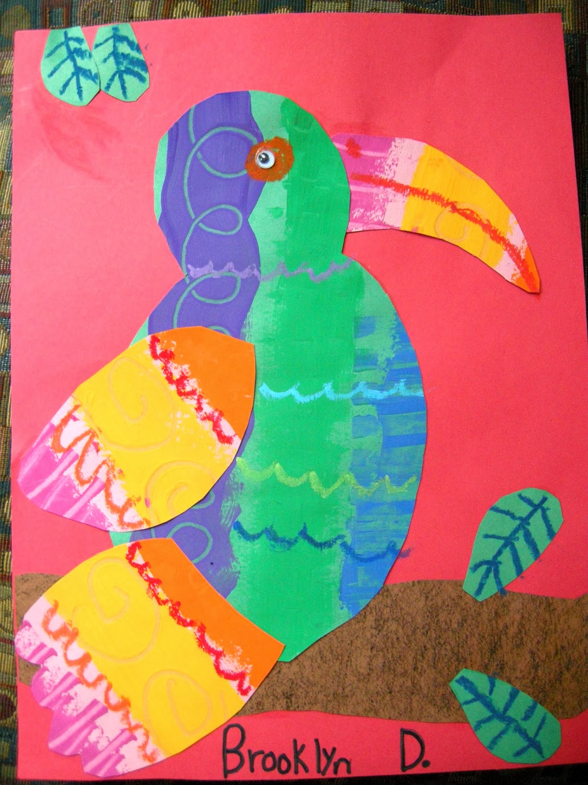 Zilker Elementary Art Class: 1st & 2nd Grade Eric Carle Collages
