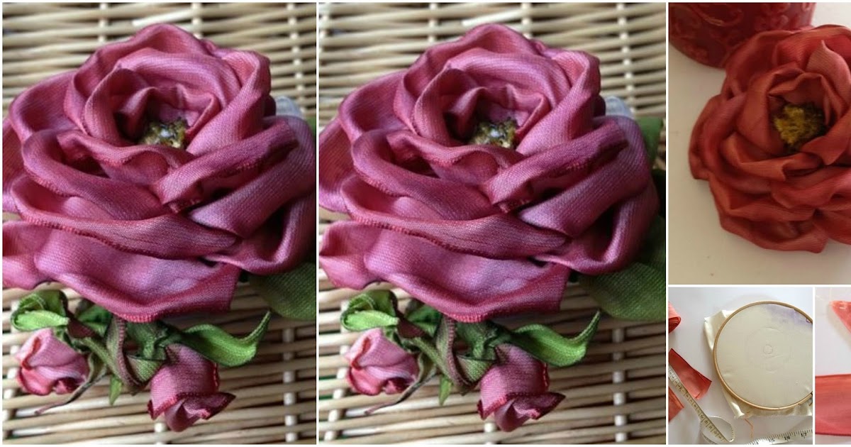Tutorial aprende cómo hacer hermosas flores voluminosas con listón ~ Solountip.com