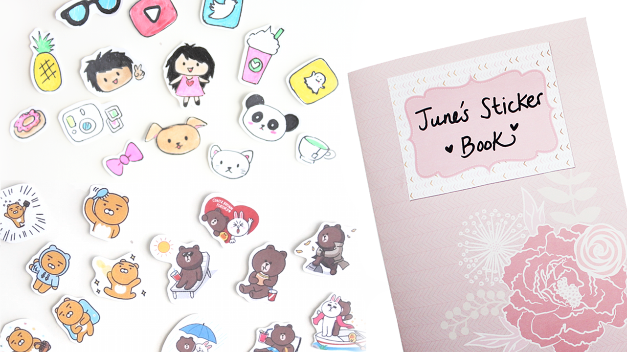DIY Stickers Sticker Book JuneBeautique diy-stickers-sticker-book-junebeautique