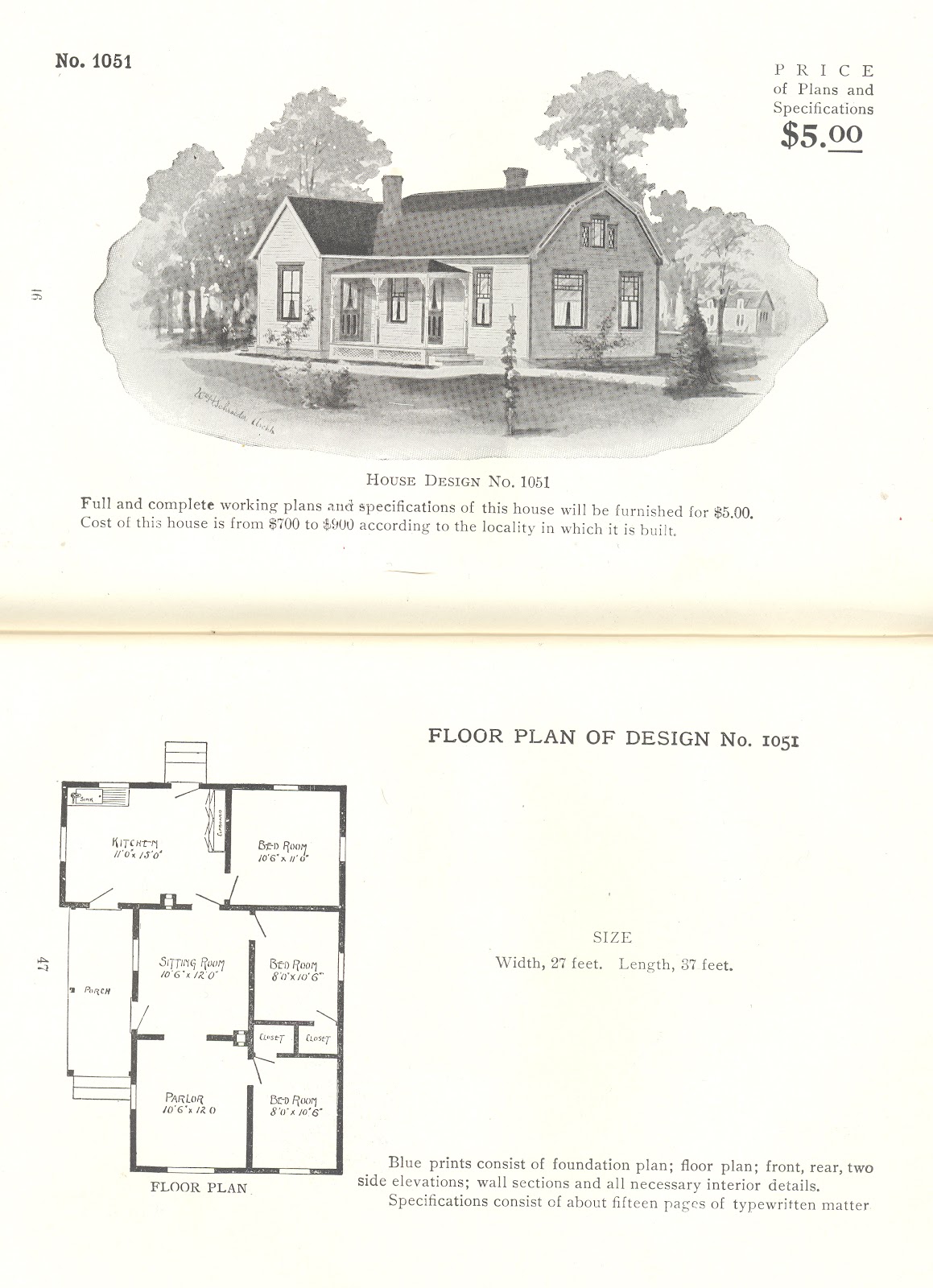 Old photos of architecture: 1908 Radford Architectural Company House Plans