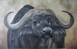 Clive Meredith Wildlife Art: mr grumpy taking shape