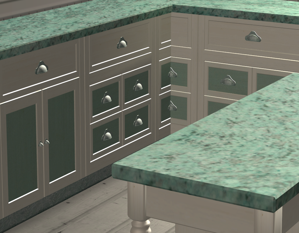 Country For The Sims 2: Sims Design Avenue Campagne kitchen set Recolor