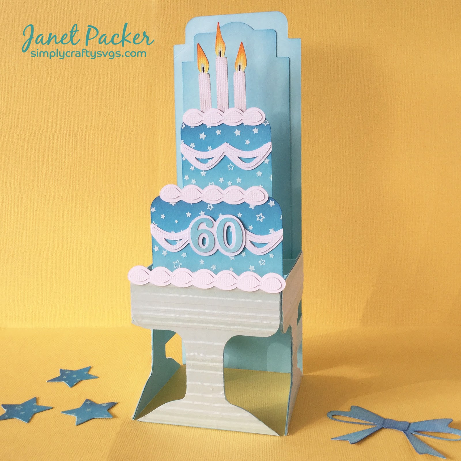 Crafting Quine: Tiered Ombre Cake Box Card