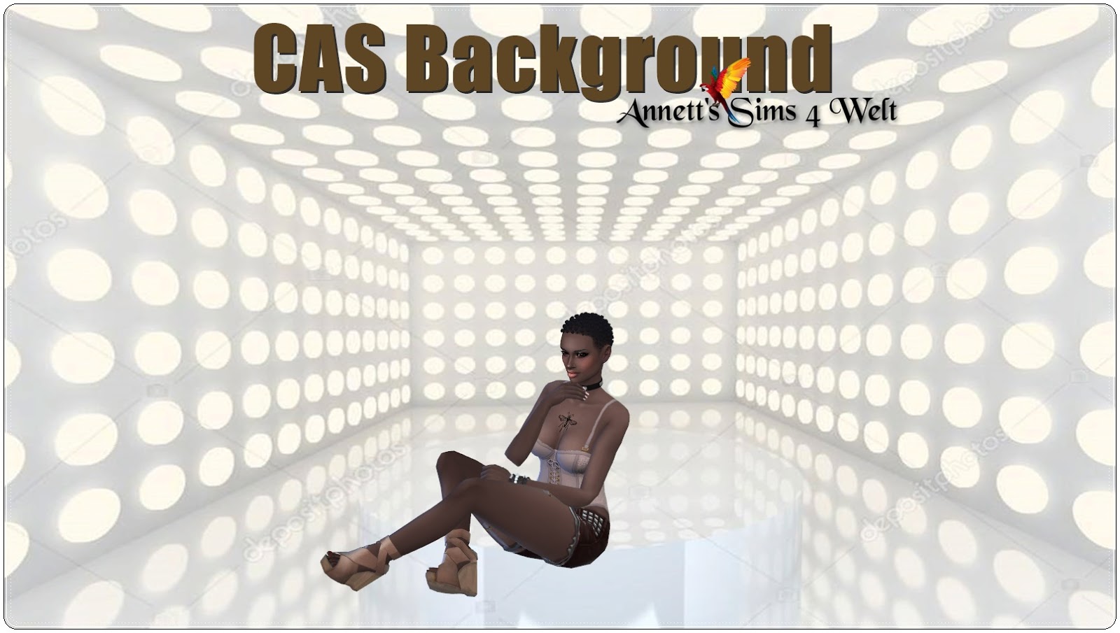 Annett's Sims 4 Welt: CAS Background - White Room