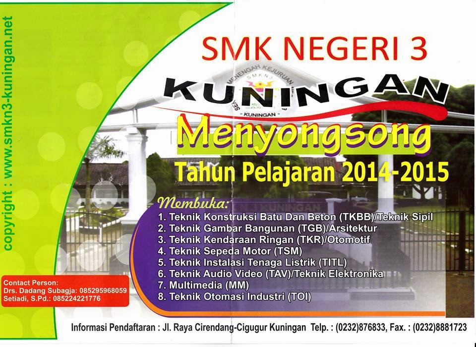 Rudy Hermawan News: Penerimaan Calon Siswa Baru SMK Negeri 3 Kuningan ...