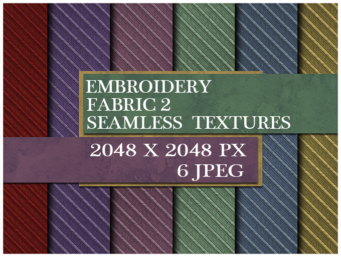 Embroidery Fabric Seamless Textures 2 - Jojo's Textures