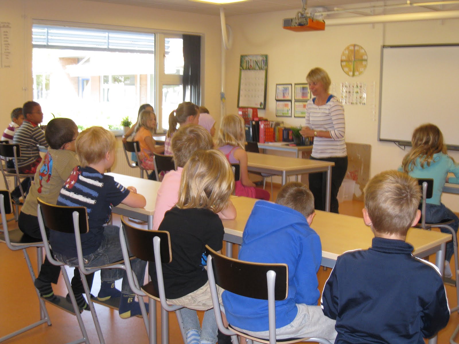 Förskoleklass B: Ny lärare och nytt klassrum