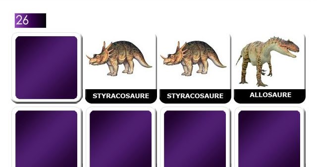 Memoria con dinosaurios