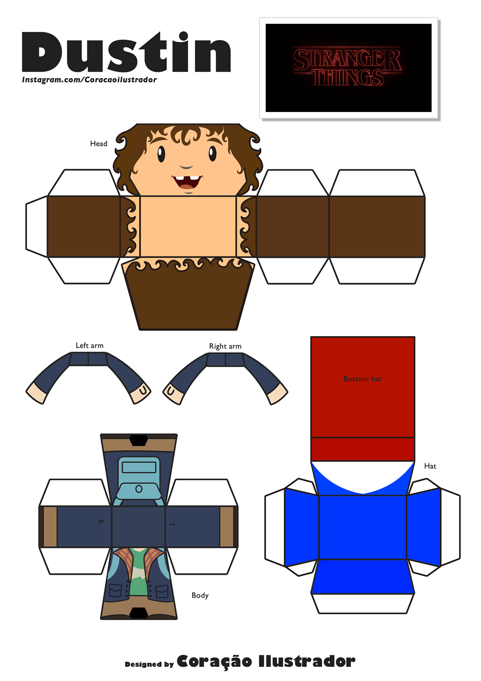 Coração Ilustrador: Stranger Things - PaperCraft