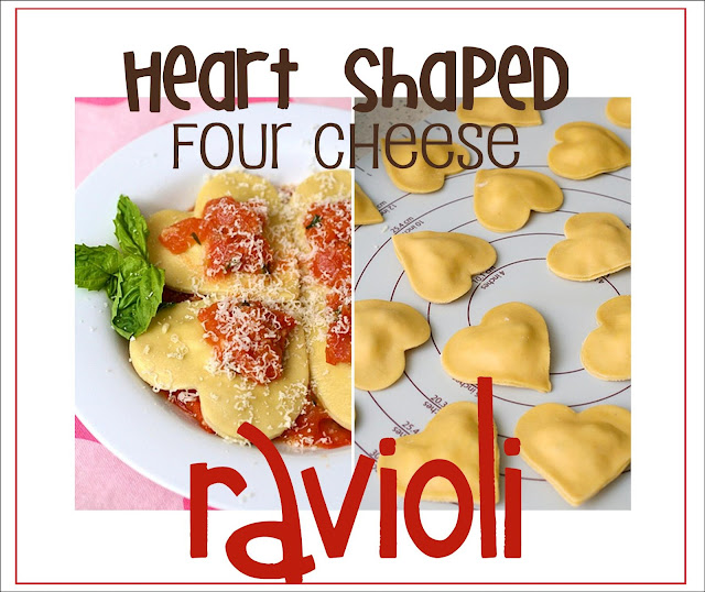 It's Written on the Wall: Heart-Shaped Four Cheese Ravioli AND 37 ...