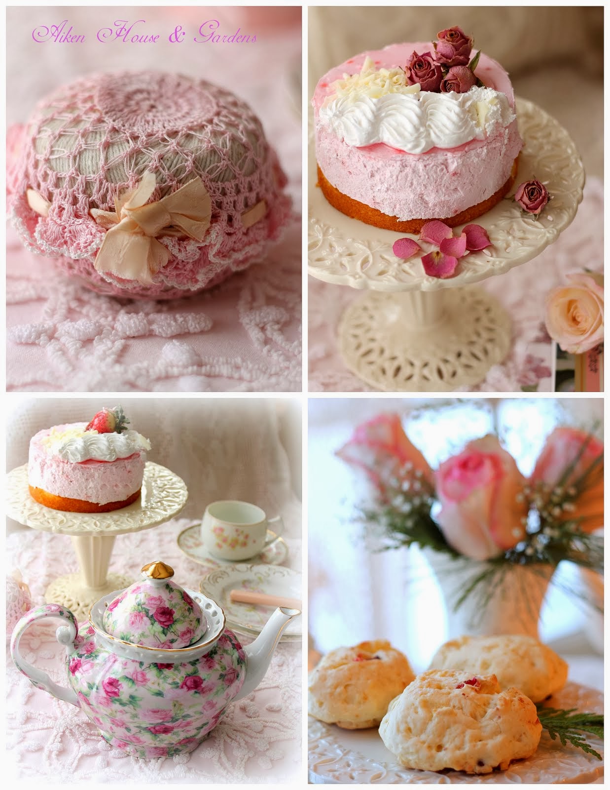 Aiken House & Gardens: Tea Cake and Roses