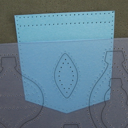 Stamp Girl: Piercing Techniques: Faux Stitching