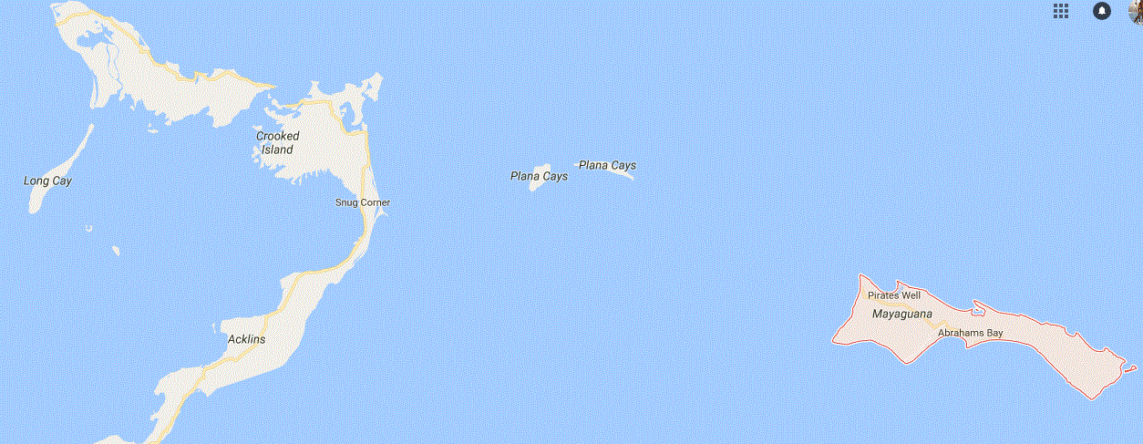 Rodignard: Bahamas - Mayaguana