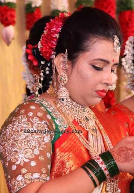 Guests at Trinetra Goud and Teja Sri Wedding - Jewellery Designs