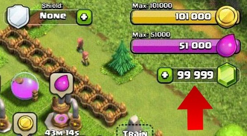 Free Gems COC 2015 - 9,999,999 Gems, Coins & Elixirs