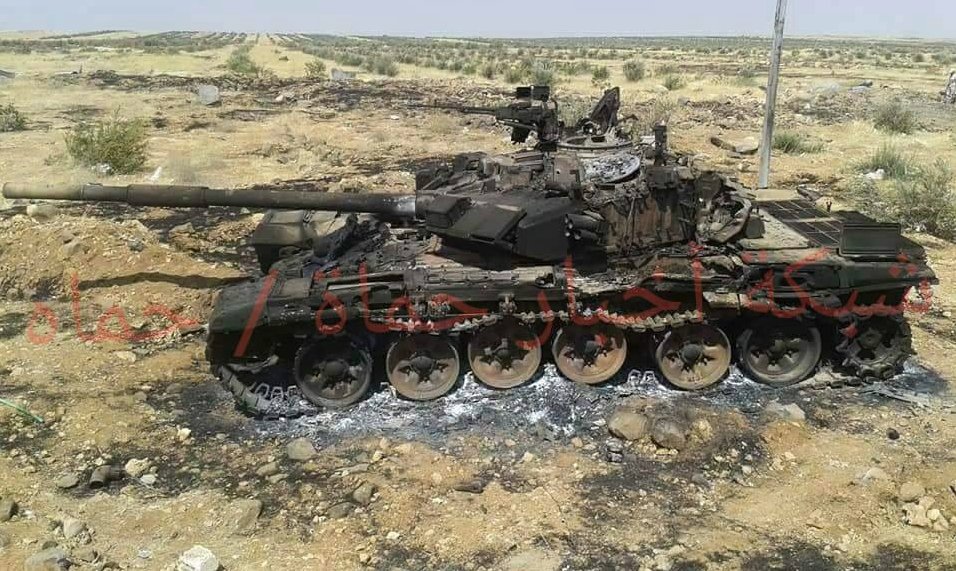 Historia y tecnología militar: T-90 destruido en Siria (20-9-2017)